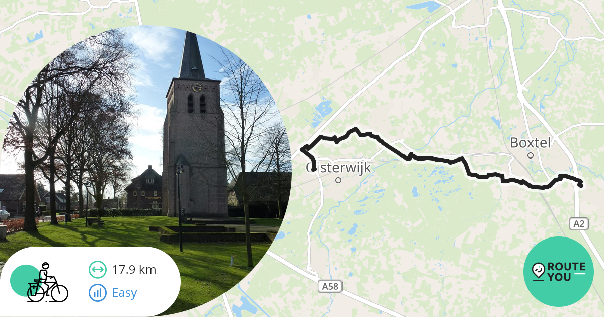 Liempde - Oisterwijk - Recreatieve fietsroute | RouteYou