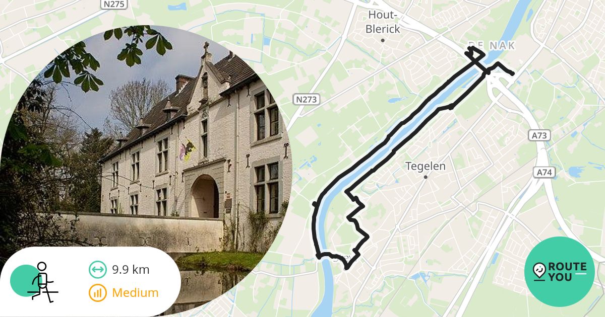 Steyl rondje langs Maas - Wandelroute | RouteYou