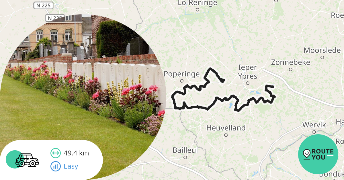 Met de 2 PK door de Westhoek Deel 1 - Autoroute | RouteYou