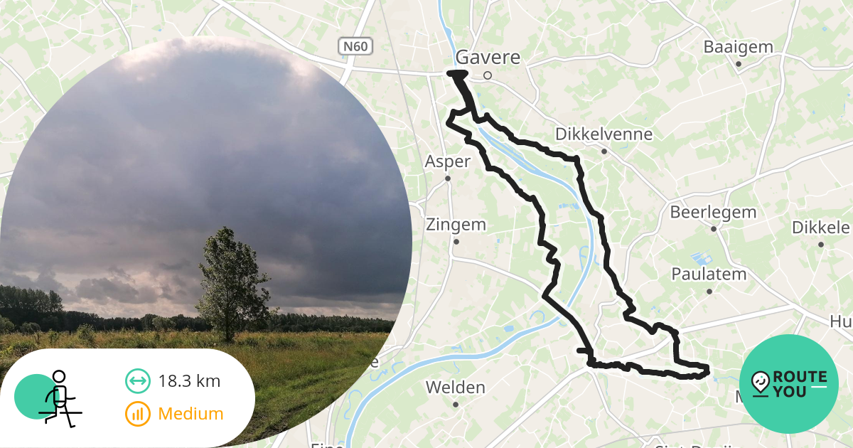 Nederzwalm - Wandelroute | RouteYou