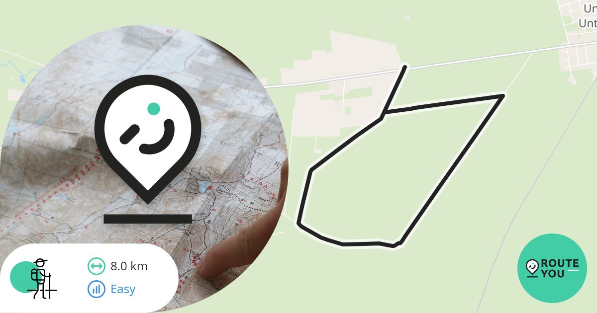 Sydhede 'Gauß'ske målepunkt i bjerglandene i Sydhede' W7m (middel tur ...