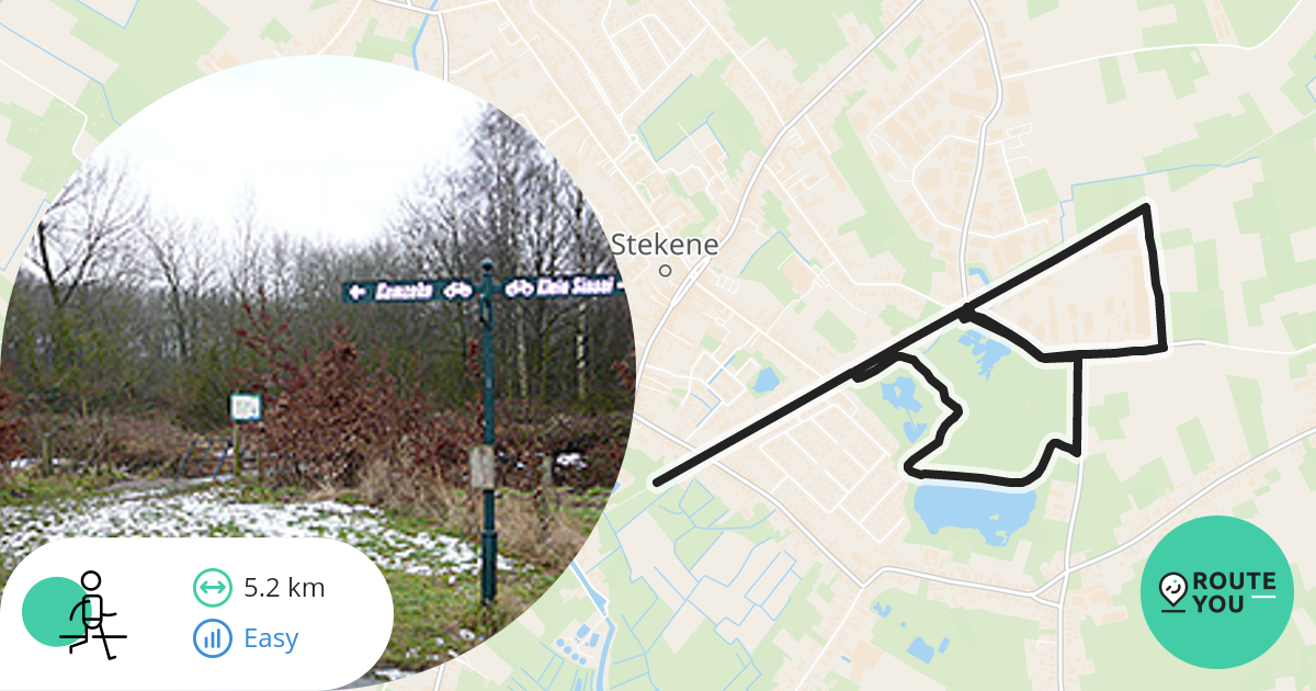 Stekene zomerhuis - Wandelroute | RouteYou