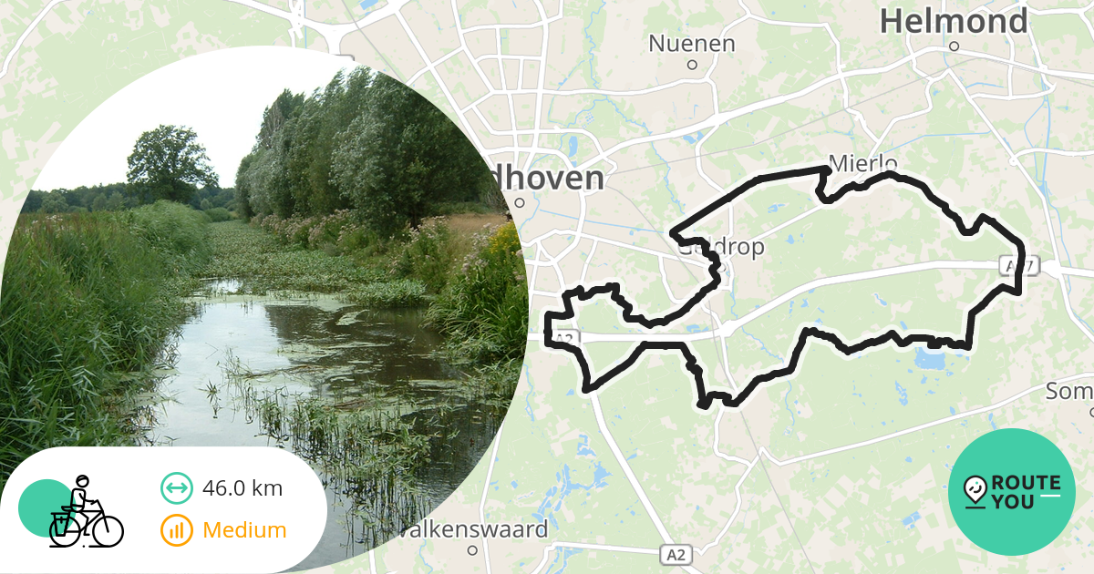 Mierlo 46 km _ Rondom Geldrop & Mierlo - Recreatieve fietsroute | RouteYou