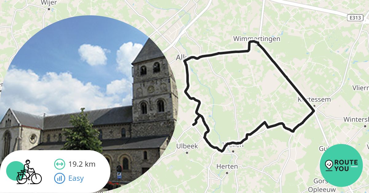 Kortessem examenroute 4 - Fietsroute | RouteYou