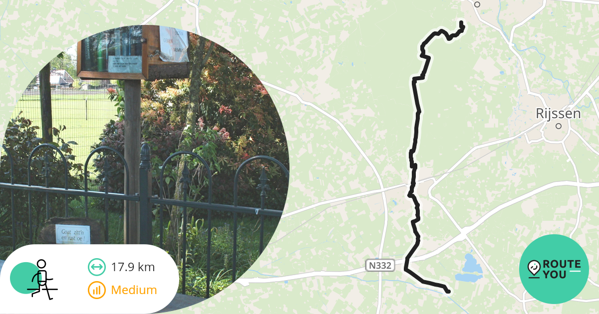 Pieterpad etappe Nijverdal - Markelosebroek - Wandelroute | RouteYou