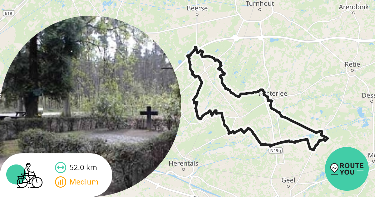 Gierle 52km - Recreatieve fietsroute | RouteYou