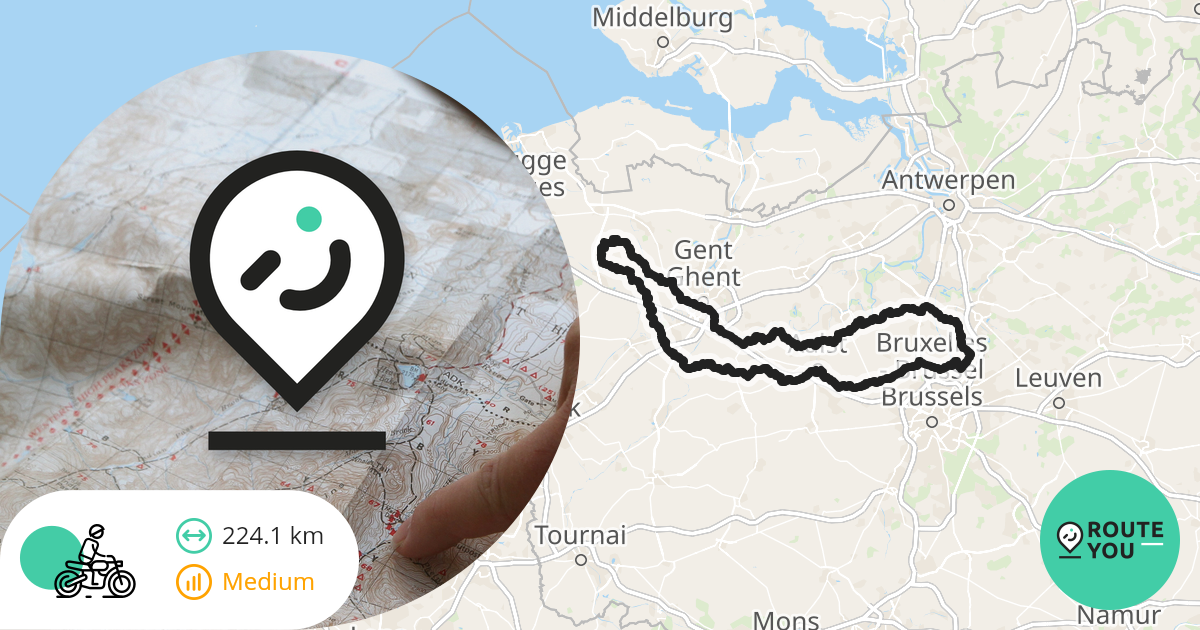Base aérienne de Vilvoorde-Ursel-Vilvoorde - Itinéraire à moto | RouteYou
