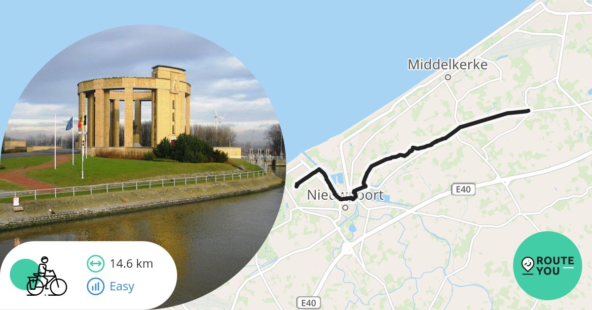 Leffinge - Nieuwpoort - Recreatieve fietsroute | RouteYou