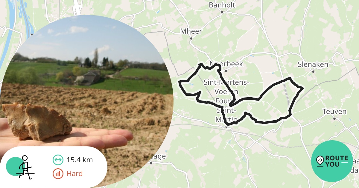 Slenaken knooppunten, 15.4 wandelen - Wandelroute | RouteYou