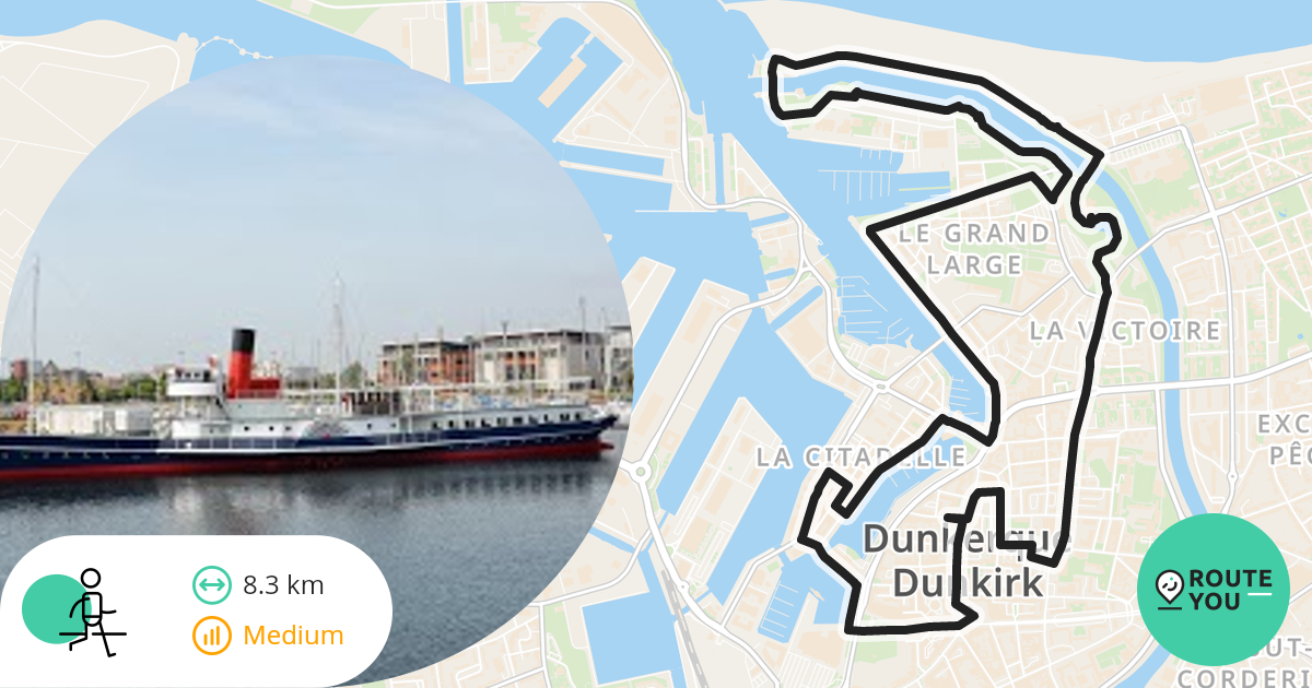 Duinkerke stadswandeling - Wandelroute | RouteYou