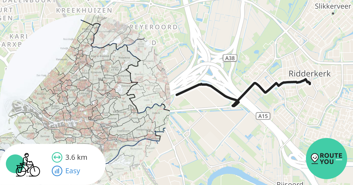 Ridderkerk - Recreatieve fietsroute | RouteYou