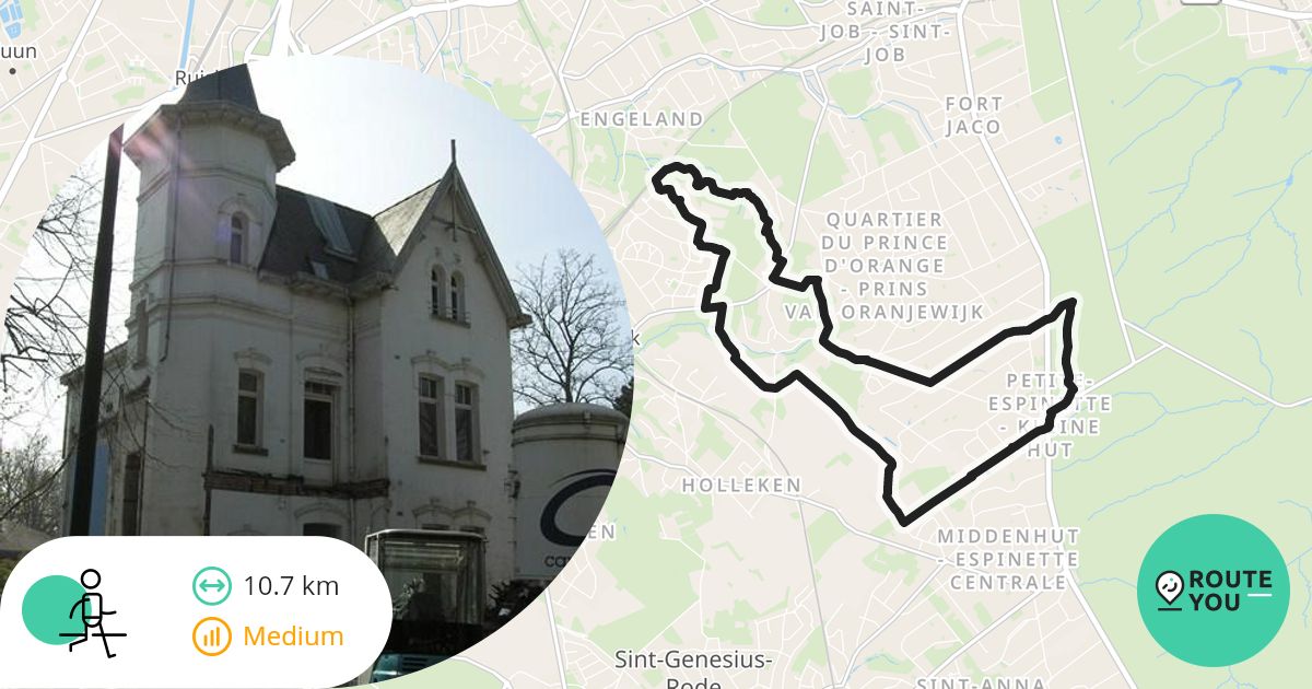 Ukkel - Linkebeek (GR) - Forêt de Soignes - Wandelroute | RouteYou