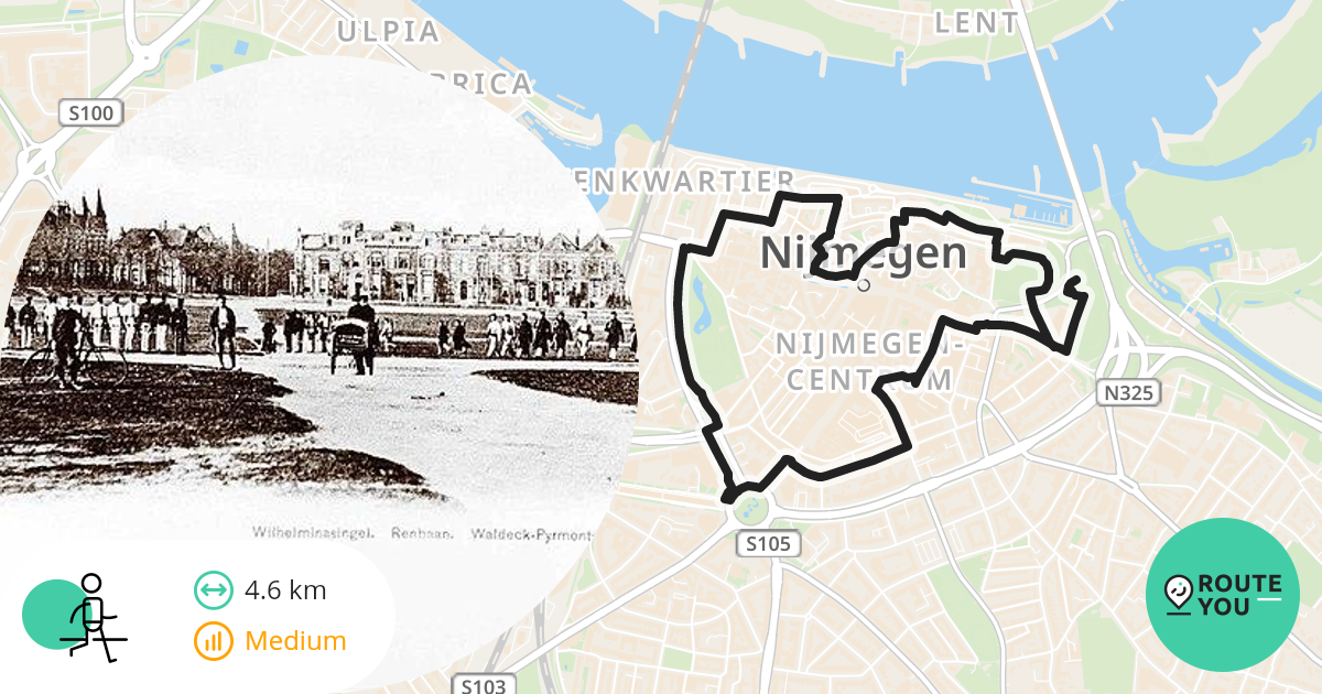 Stadswandeling Nijmegen - Wandelroute | RouteYou