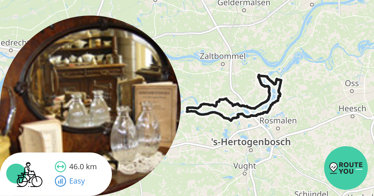 45km Rondje dijk Kerkdriel-Hedel-Ammerzoden - Fietsroute | RouteYou