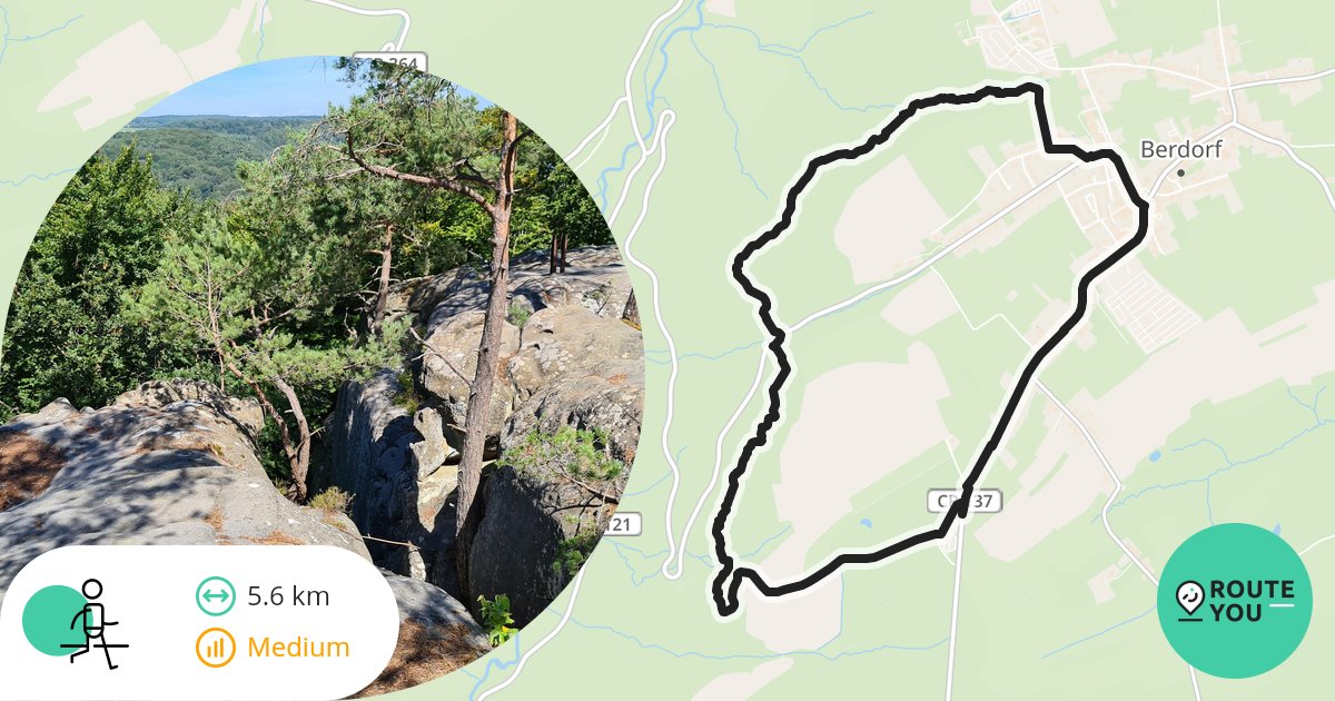 Berdorf#2 (B5) - Wandelroute | RouteYou