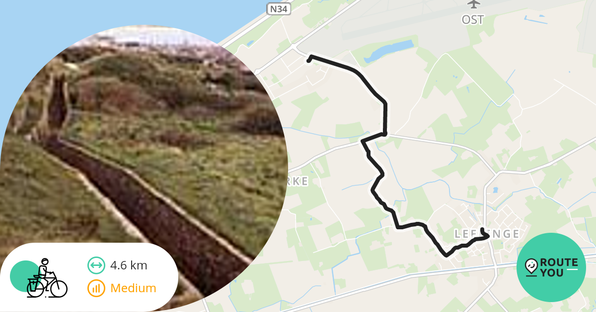 Leffinge - Middelkerke - Recreatieve fietsroute | RouteYou