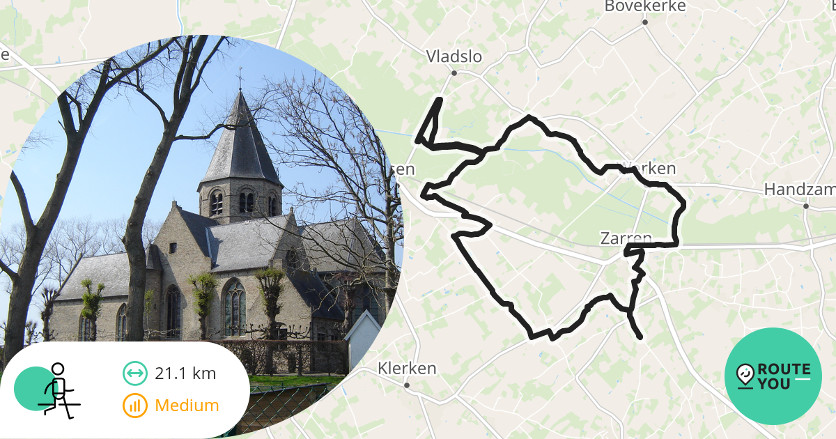 Zarren 02 21k - Wandelroute | RouteYou