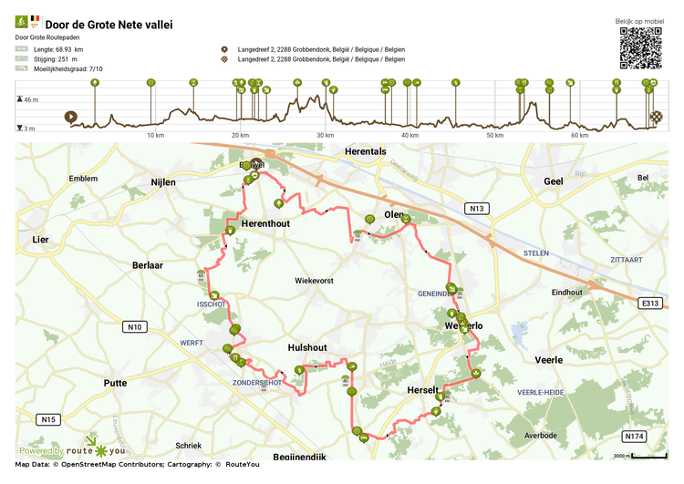 Een route afdrukken | RouteYou Help